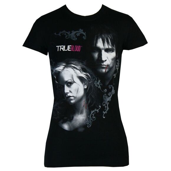 Fifth Sun | Tops | True Blood Sookie And Bill Neck Bite Juniors Tshirt ...